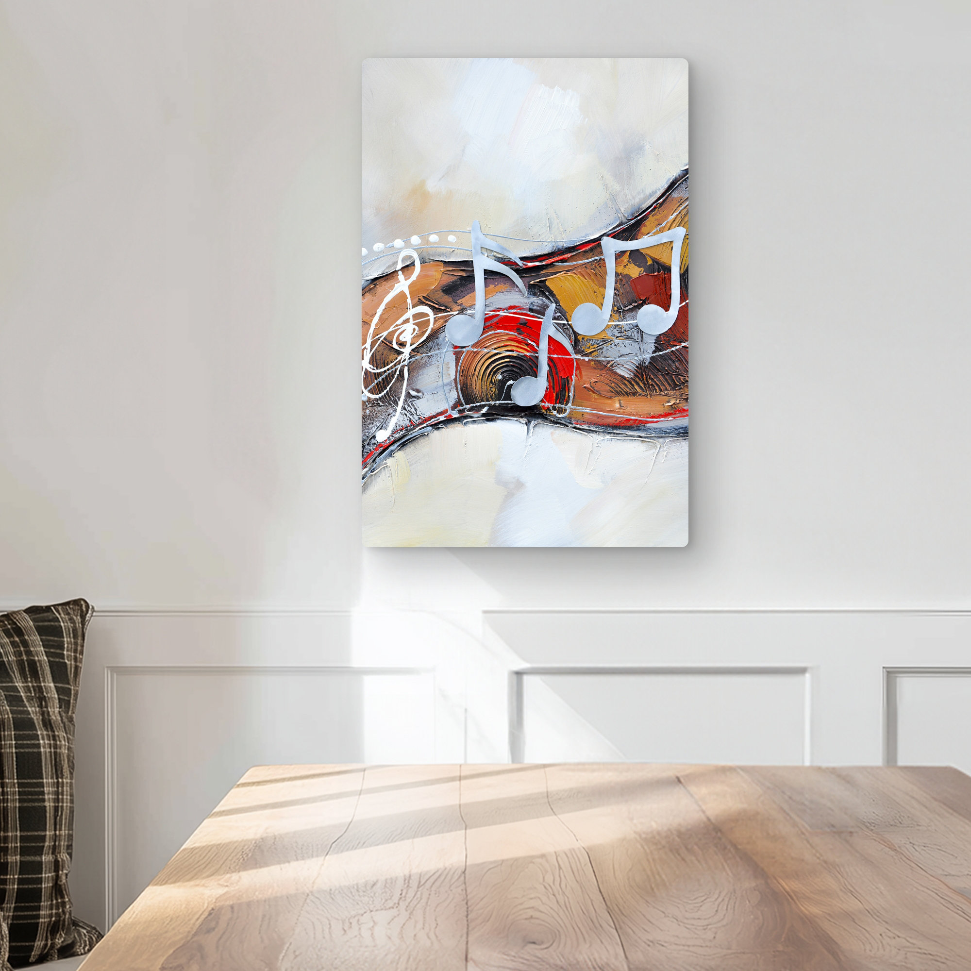 Lark Manor™ Abstract Serenade - Contemporary Metal Print for Living ...