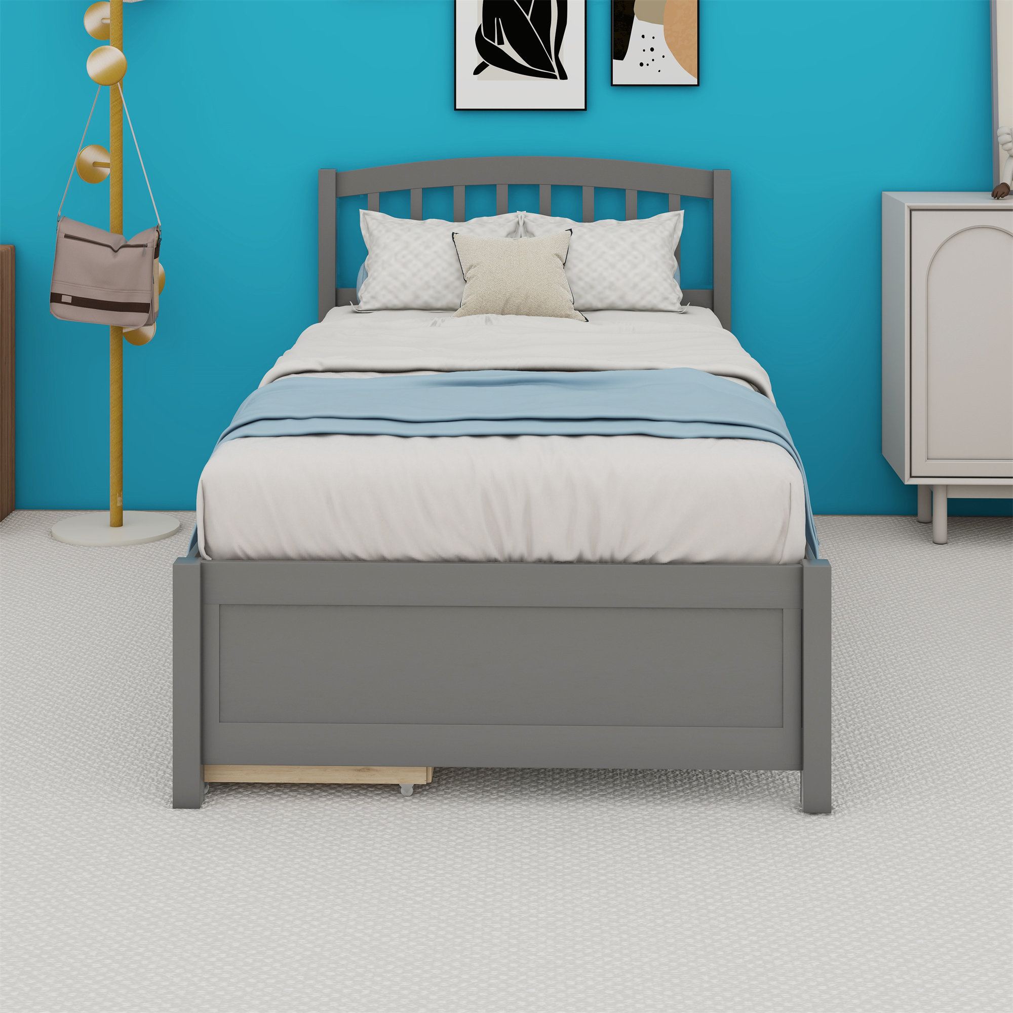 Red Barrel Studio® Vullo Slat Storage Bed | Wayfair