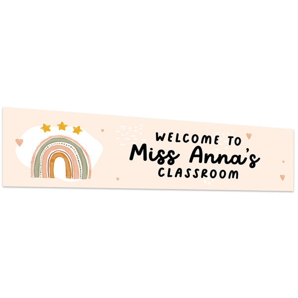 Koyal Wholesale Horizontal Large Custom Classroom Welcome Banner Sign ...