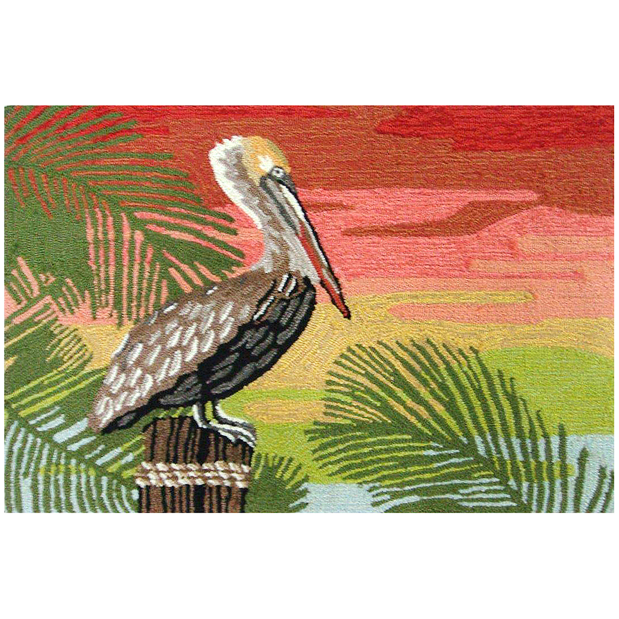 Dovecove Frontporch Pelican Indoor/Outdoor Kitchen Mat | Wayfair