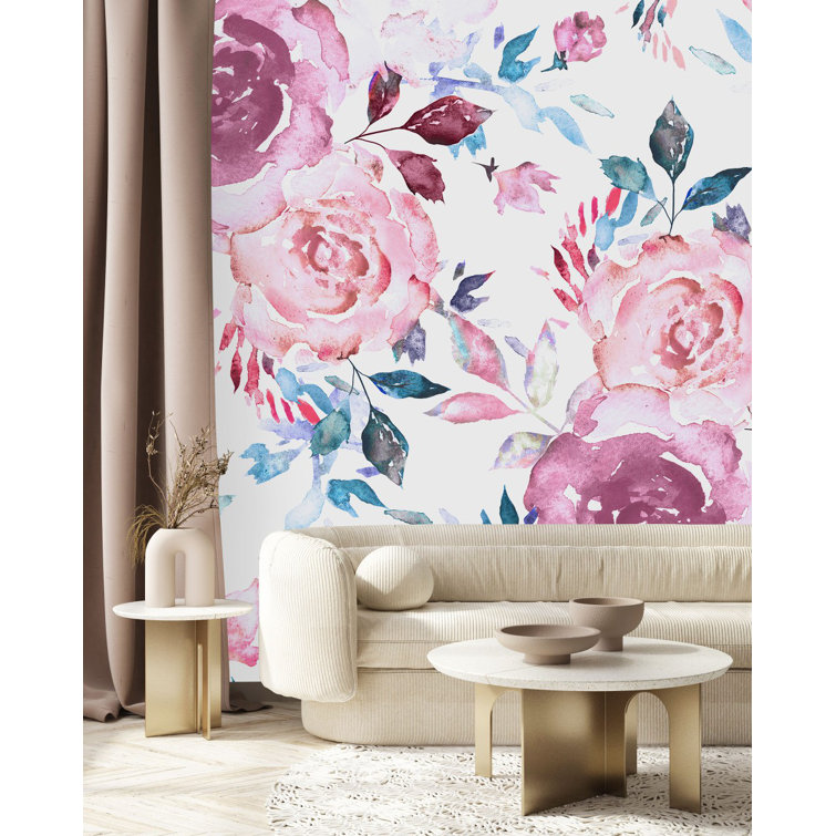 Red Barrel Studio® Kaylian Peel & Stick Floral Wallpaper - Wayfair Canada