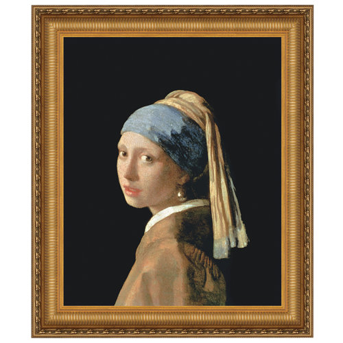 Vault W Artwork The Girl With A Pearl Earring, 1665 Framed On Canvas by ...
