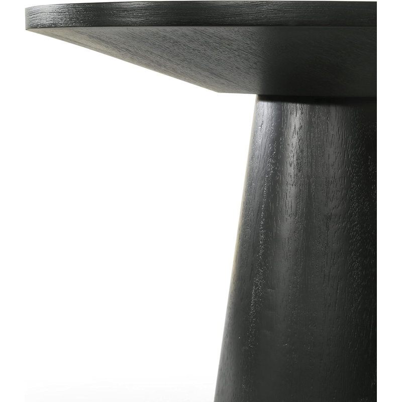 Corrigan Studio® Blissful Nights 20" Matthei Black Round Console Table ...