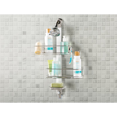 Simplehuman Adjustable Shower Caddy, Stainless Steel and Anodized ...