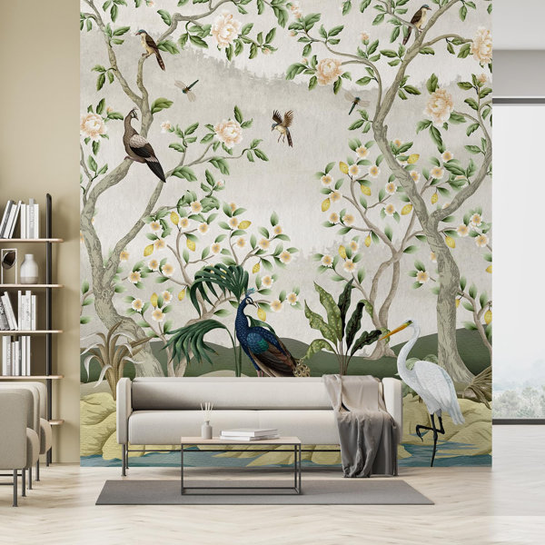 IDEA4WALL Peel & Stick Floral Border | Wayfair