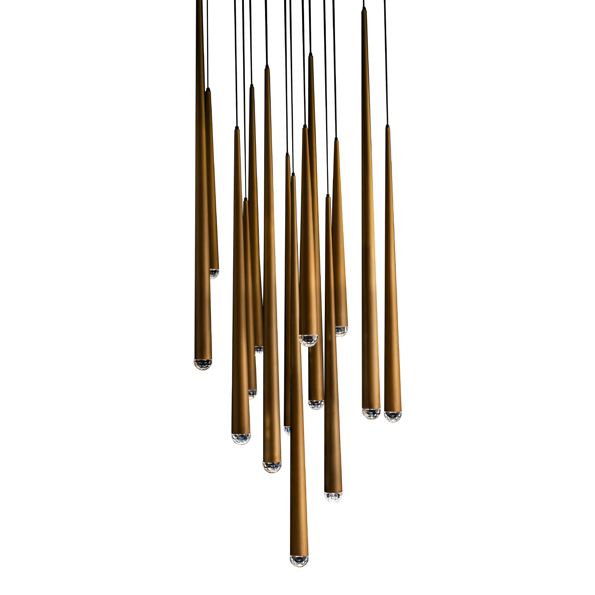 Modern Forms Cascade 15 - Light Cluster Teardrop LED Pendant | Wayfair