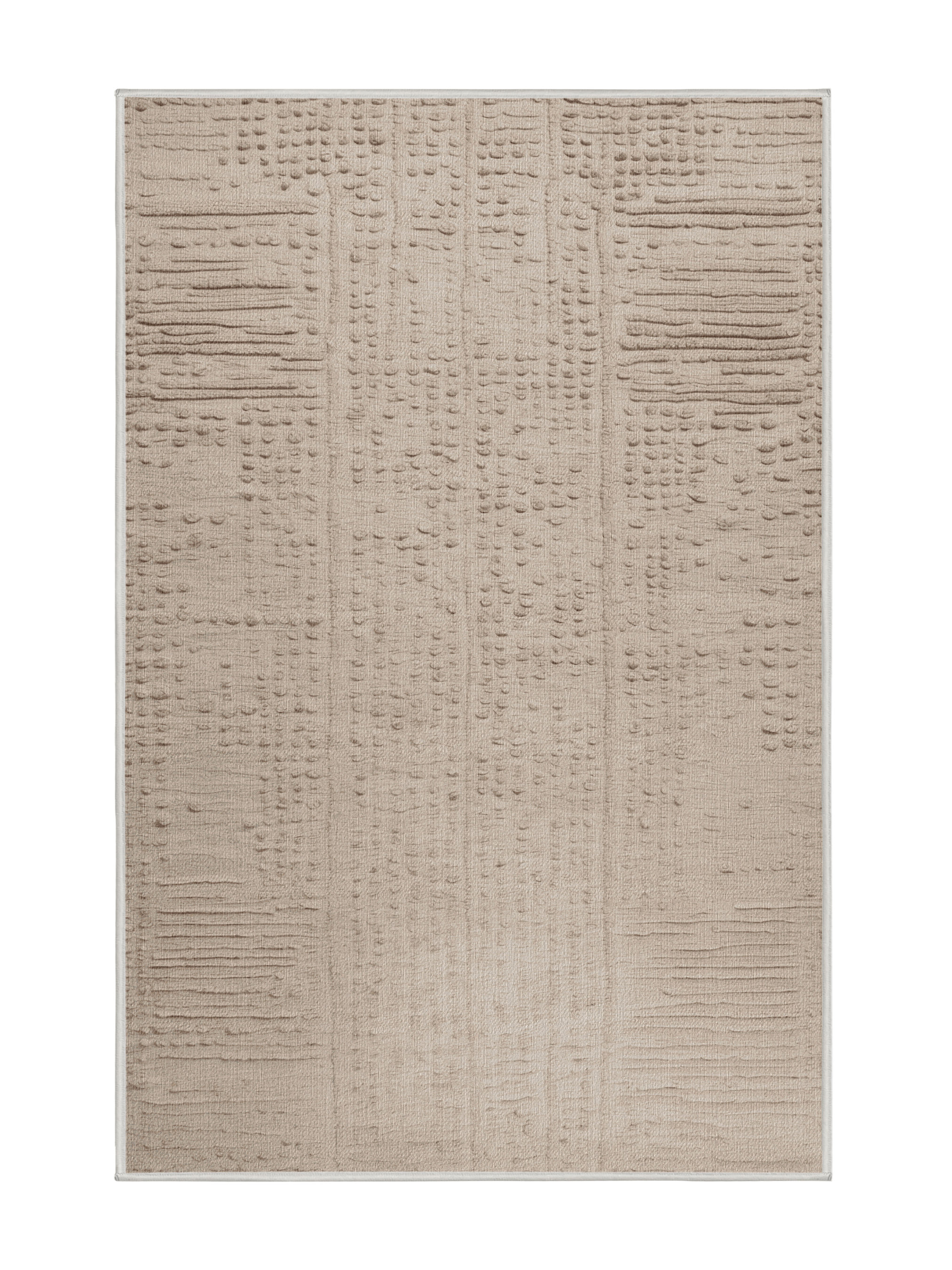 Hokku Designs Machine Washable Abstract Beige Area Rug | Wayfair