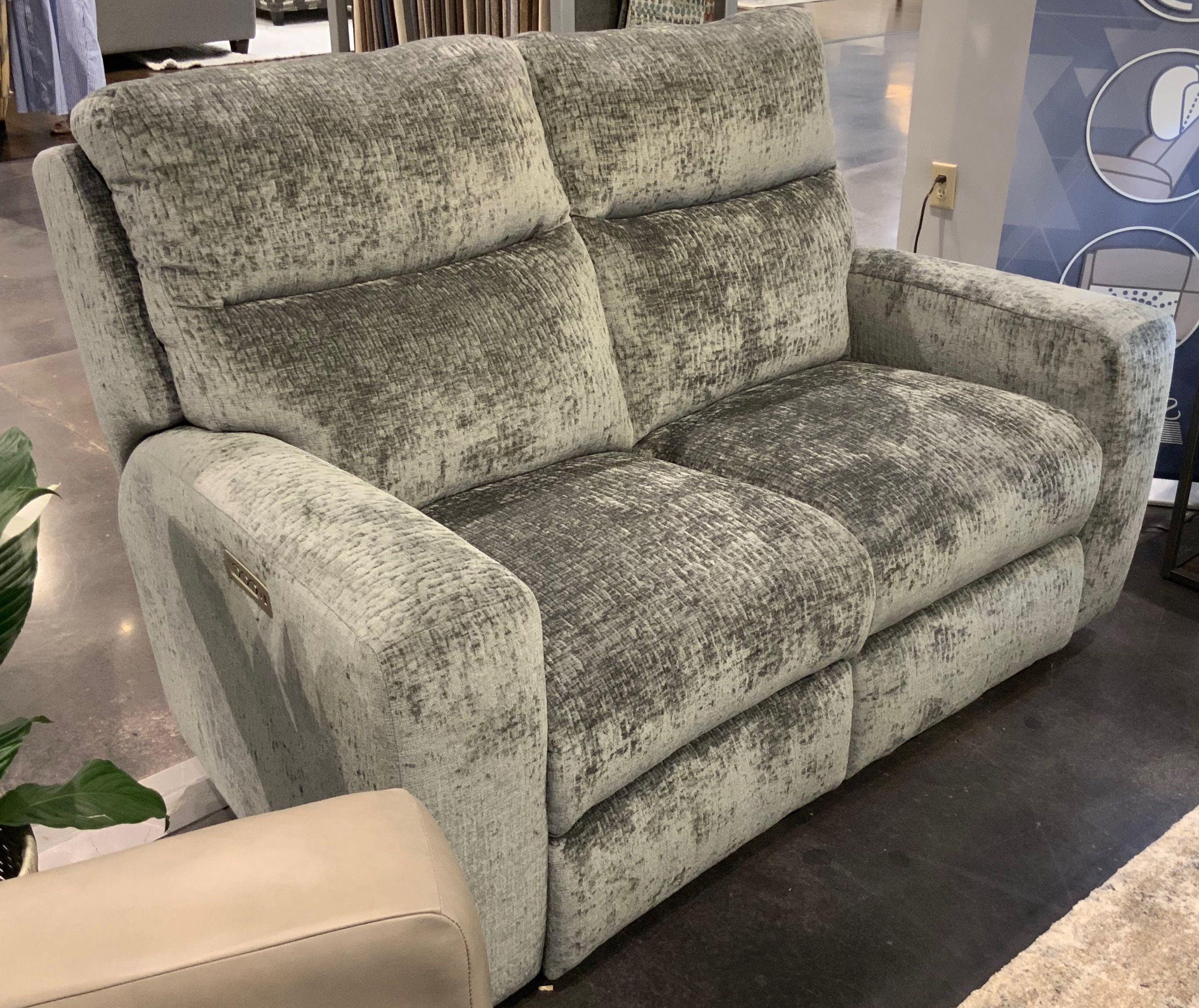 Southern Motion Bristol 70'' Chenille Track Arms Reclining CAL117 ...