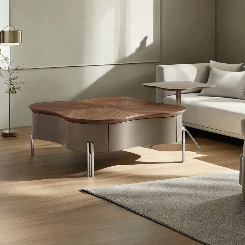 Wu's StylishVault Modern Simple Style Coffee Table Set - Wayfair Canada
