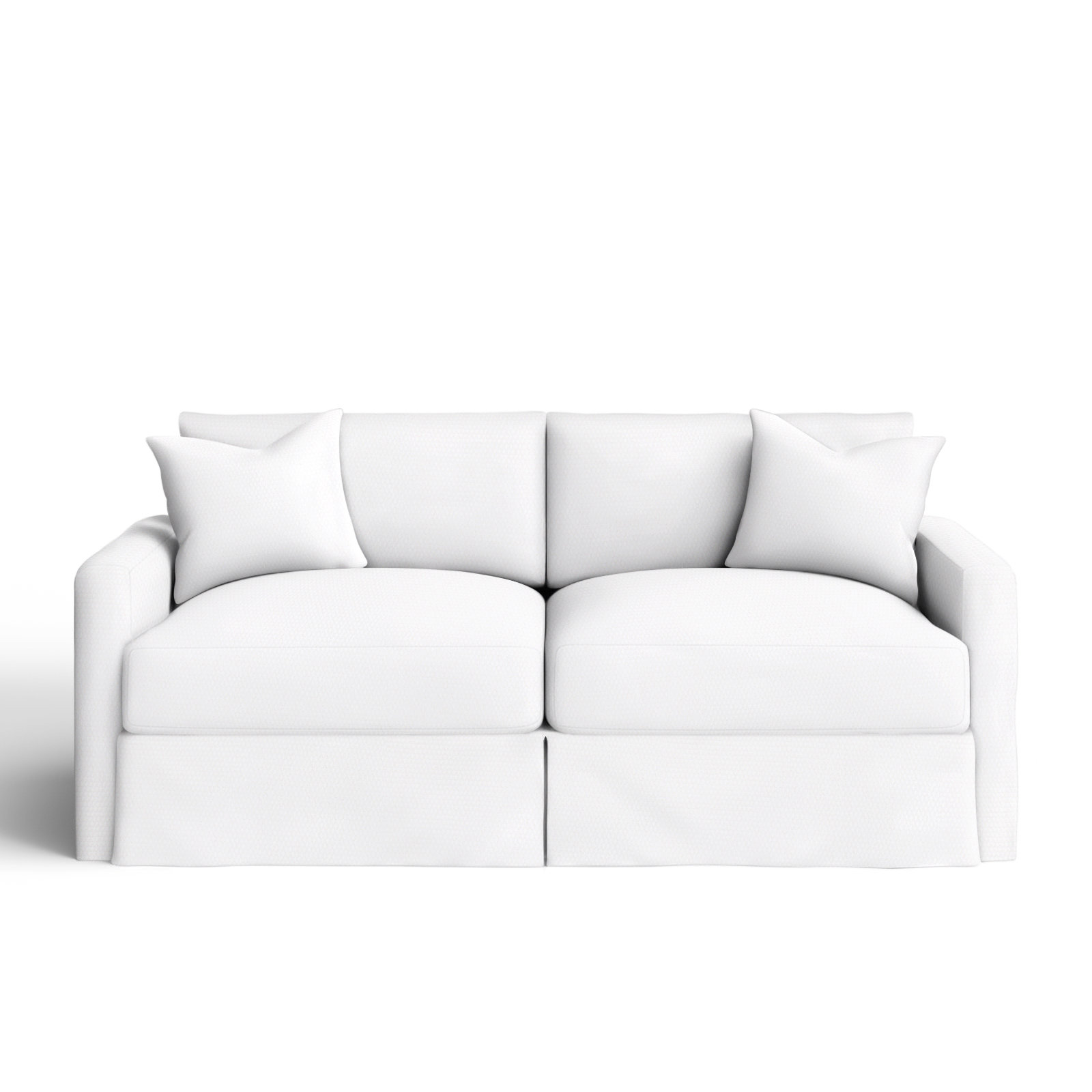 Wayfair Custom Upholstery™ Kian 84" Square Arm Slipcovered Sofa with ...