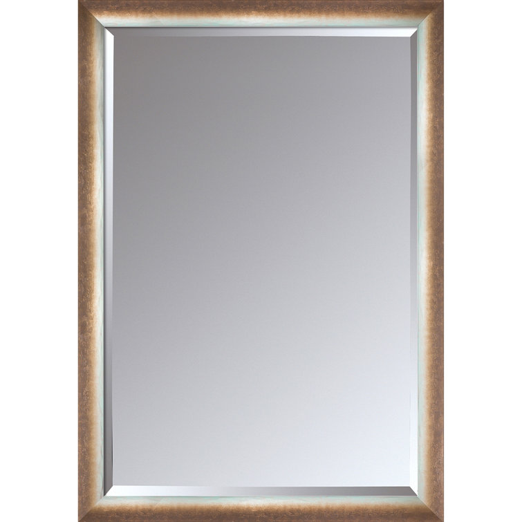 Foundry Select Wood Rectangle Wall Mirror | Wayfair