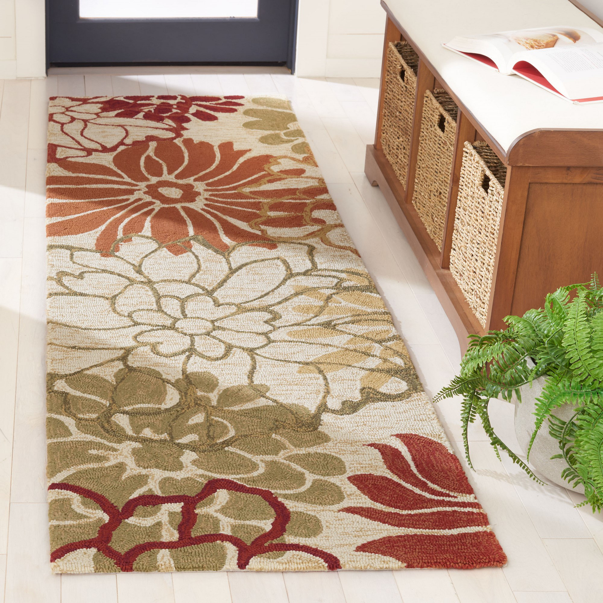 Red Barrel Studio® Aldford Hand Hooked Performance Floral Rug & Reviews ...