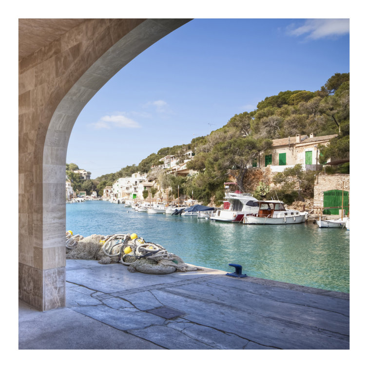 East Urban Home Cala Figüra Mallorca Semi-Gloss Wallpaper Roll ...