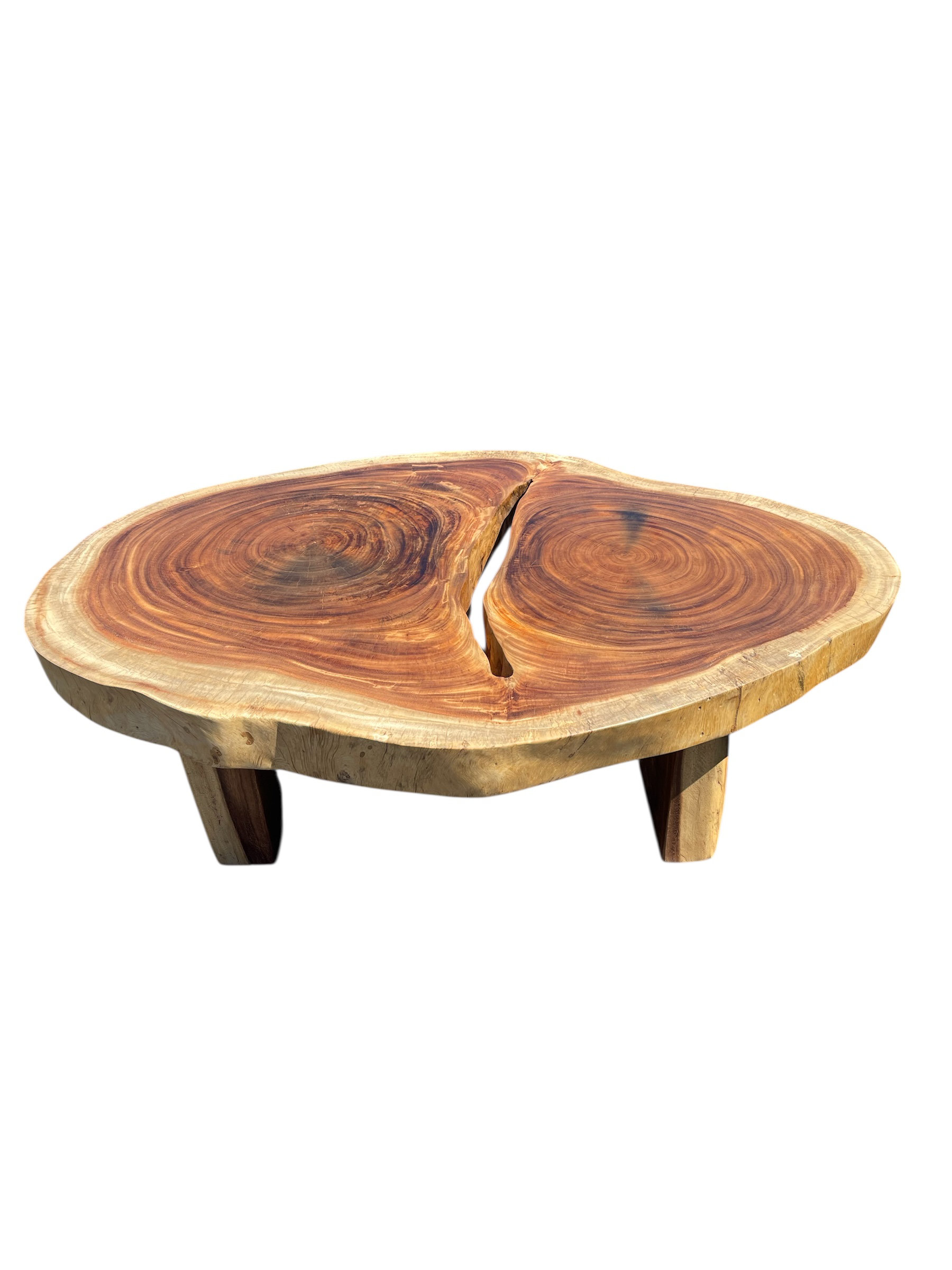Millwood Pines Reclaimed Wood Free Form Coffee Table | Wayfair