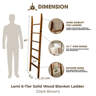 Ophelia & Co. Lemi 6-Tier Solid Wood Blanket Ladder Shelf & Reviews ...