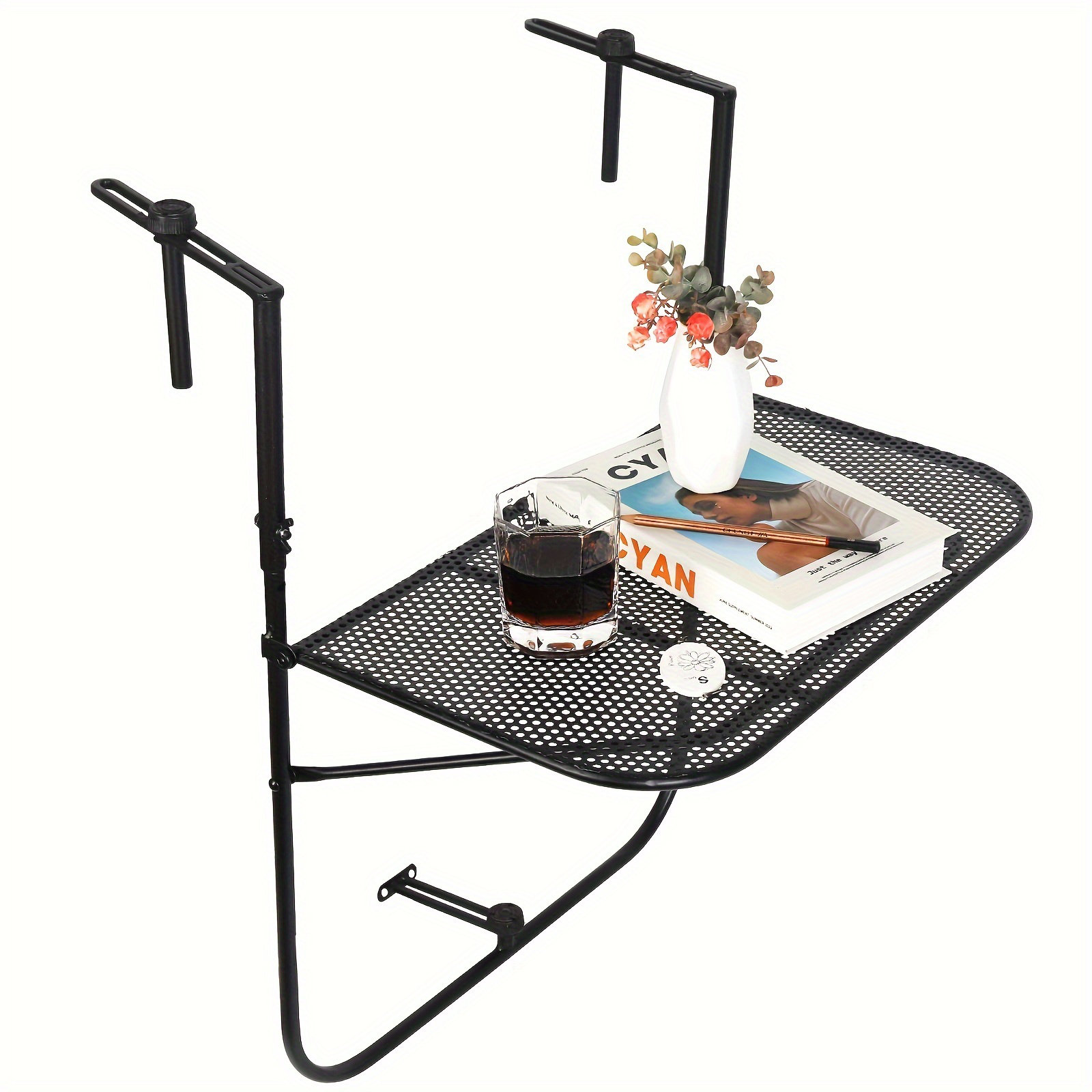 Ebern Designs A Foldable Balcony Bar Counter, With An Adjustable ...