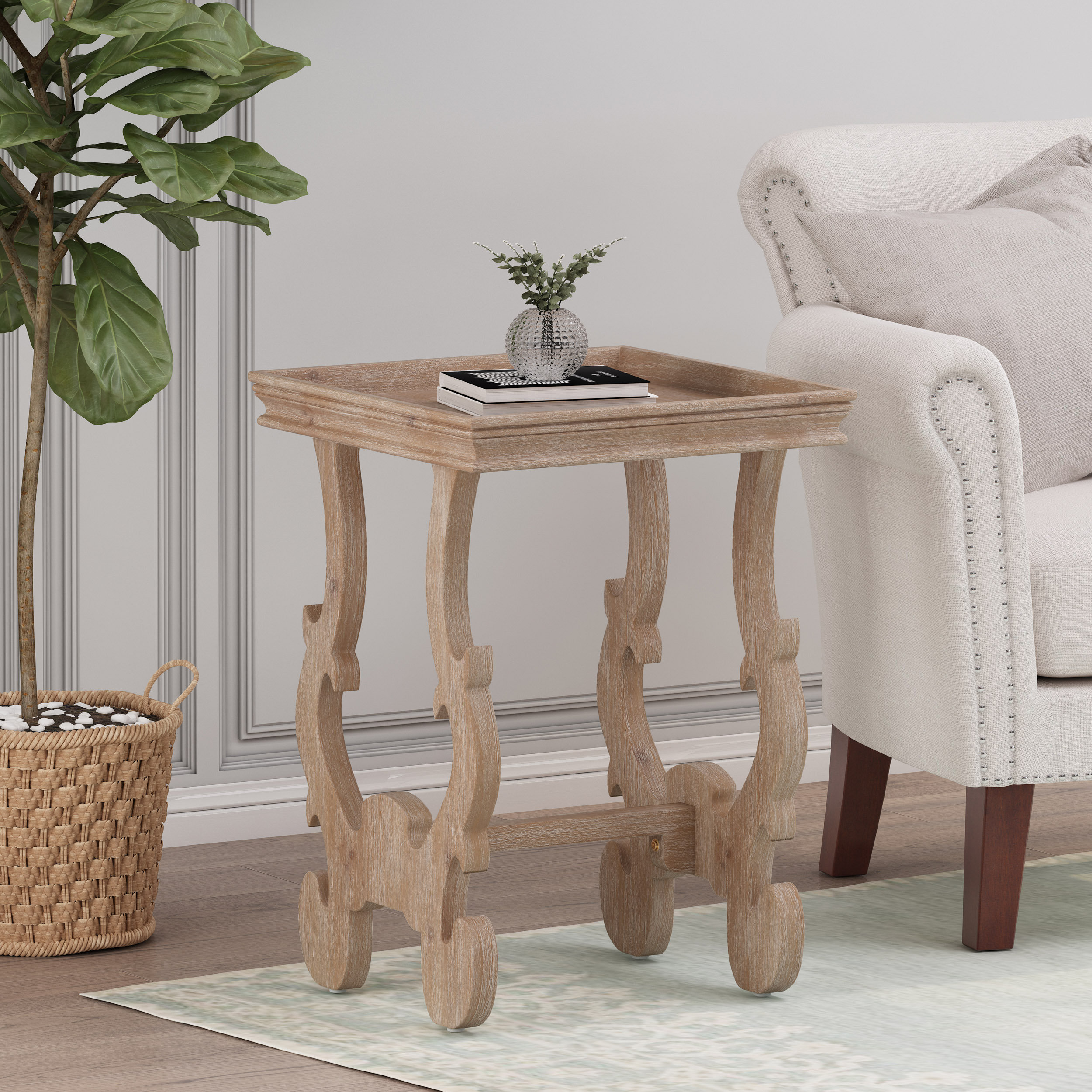 One Allium Way® Tray Top End Table & Reviews | Wayfair