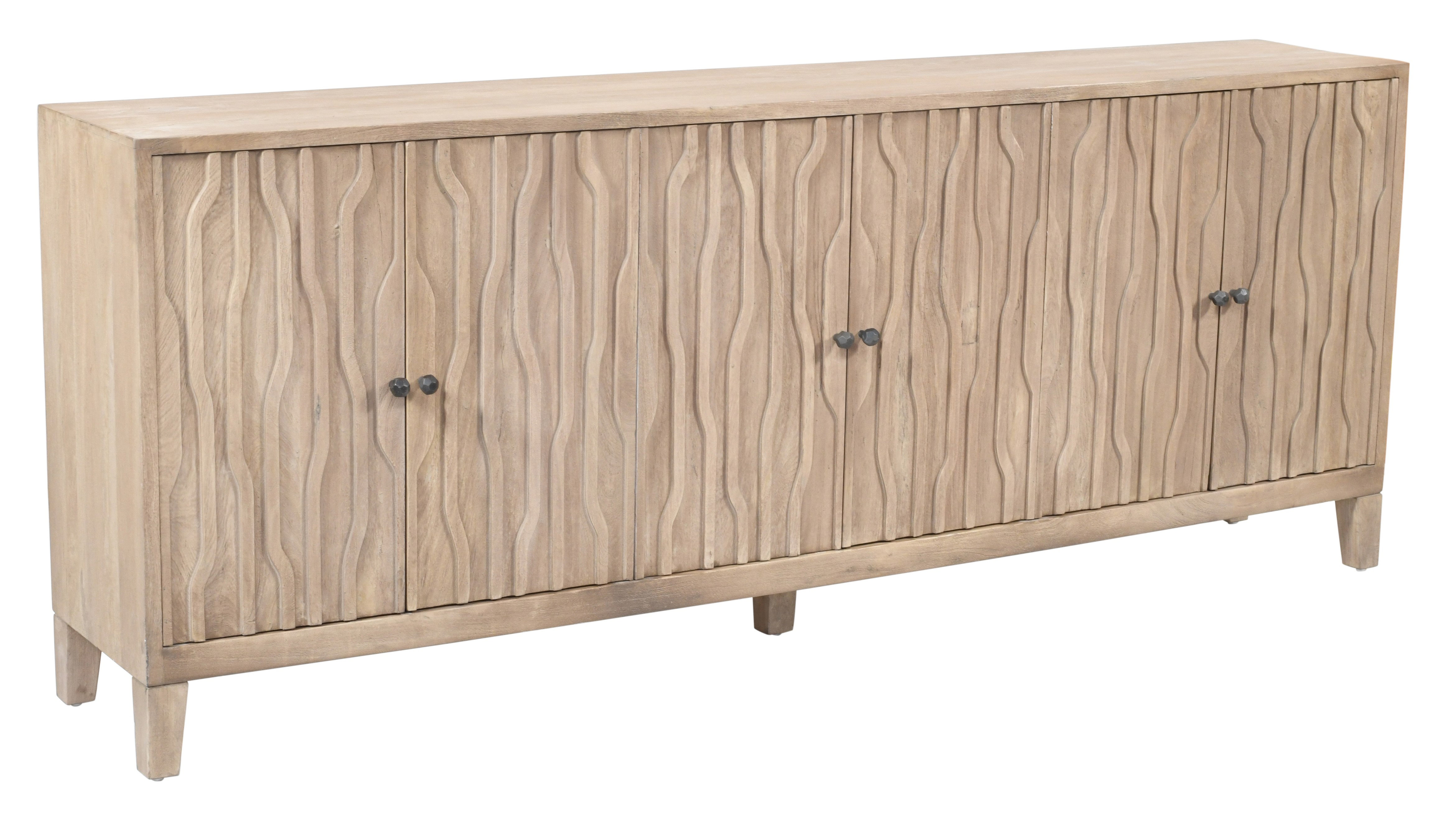 Loon Peak® Swiftcurrent 6-door Sideboard Transitional Light Ash Ivory ...