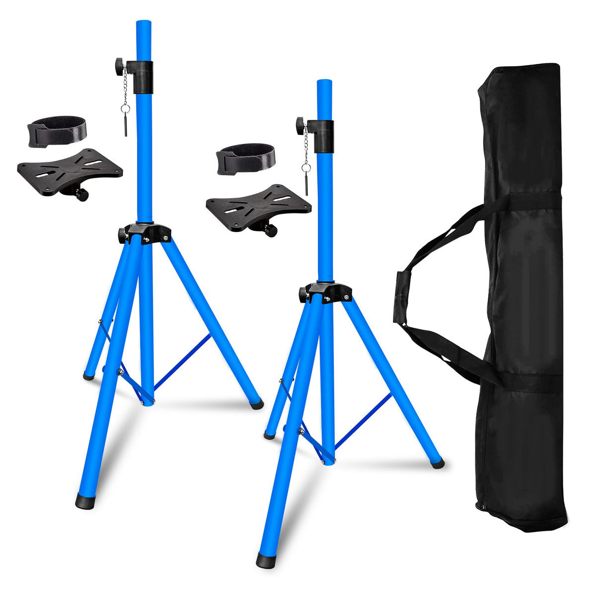 Arlmont & Co. Speaker Stand Pair Tripod Tall Adjustable 72 Inch DJ Pole ...