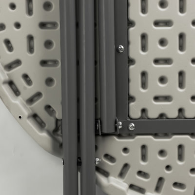 Luxdecor 32'' Round Events Party Cocktail White Plastic Bar Height ...