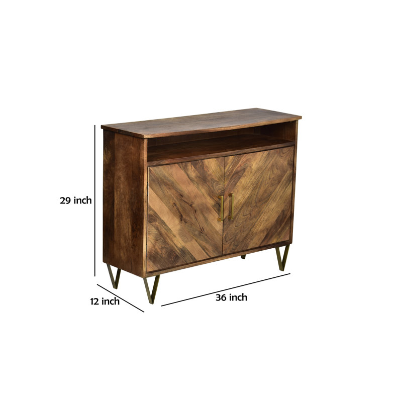 Foundry Select 36'' Wide Mango Solid Wood Sideboard | Wayfair