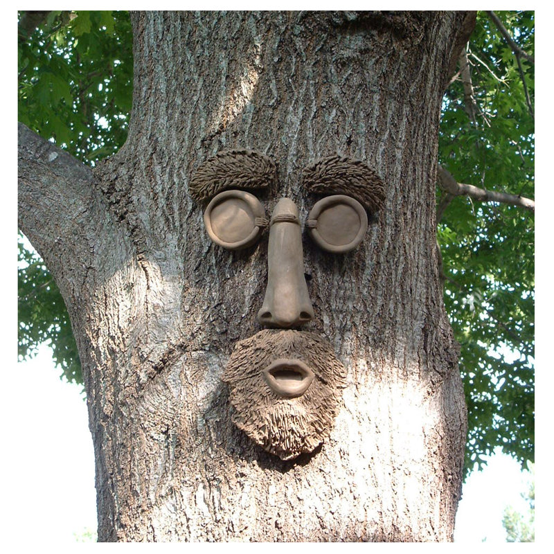 GenuineTreePeeple Temperature Resistant Concrete Tree Face Wall Decor ...