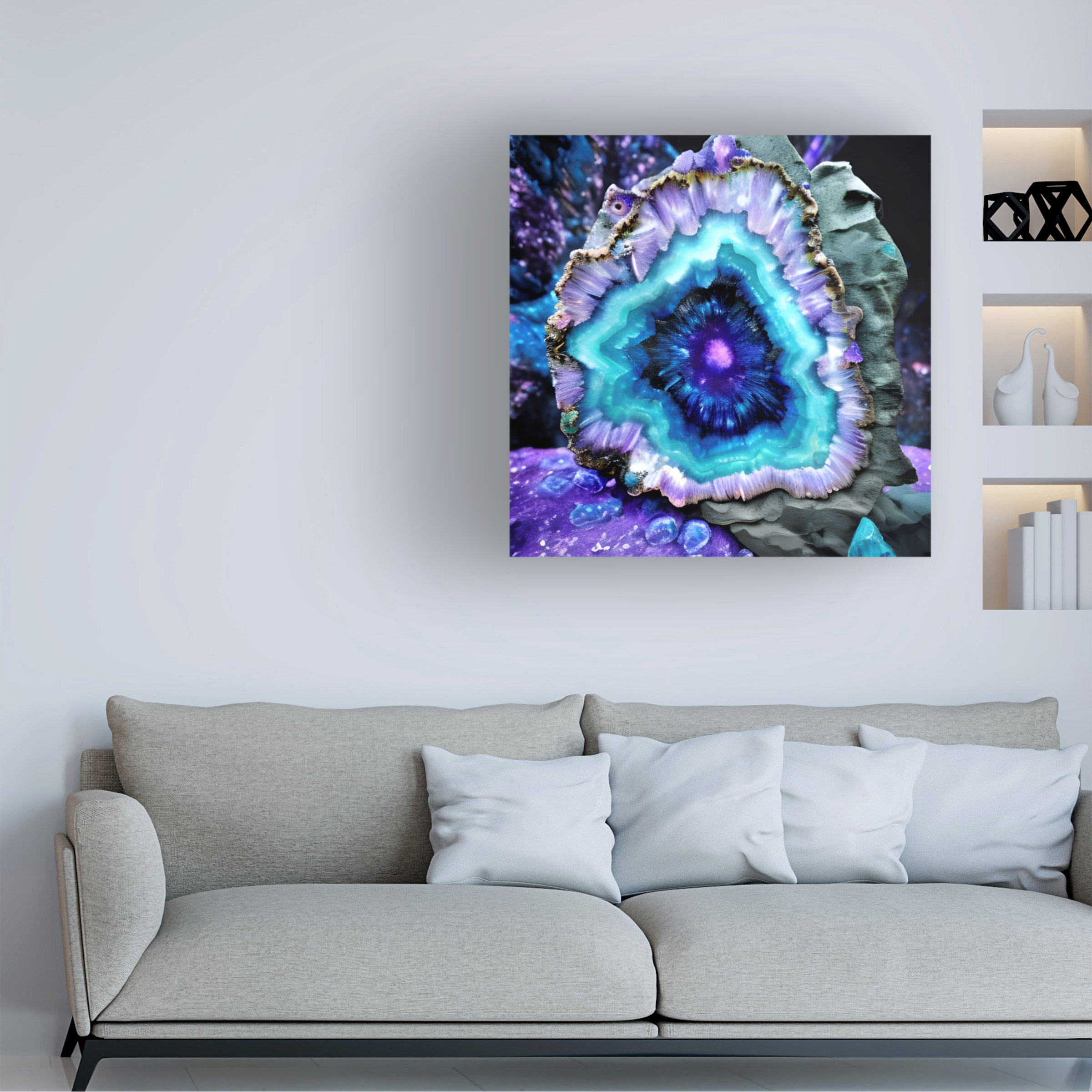 Trademark Fine Art Tina Lavoie Fantasy Geode X Canvas Art | Wayfair