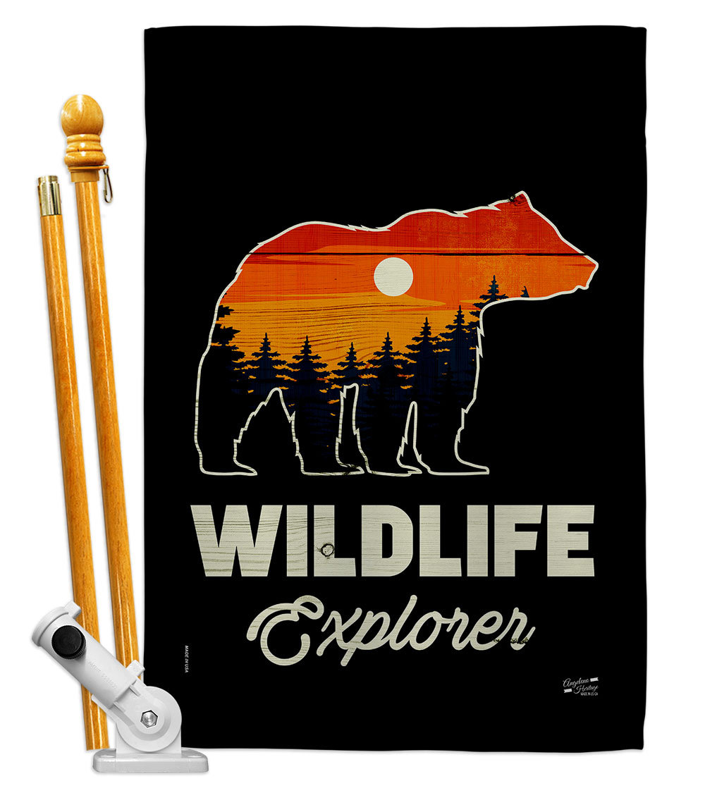Angeleno Heritage Wildlife Explorer House Flag Set Animals 28 X40 ...