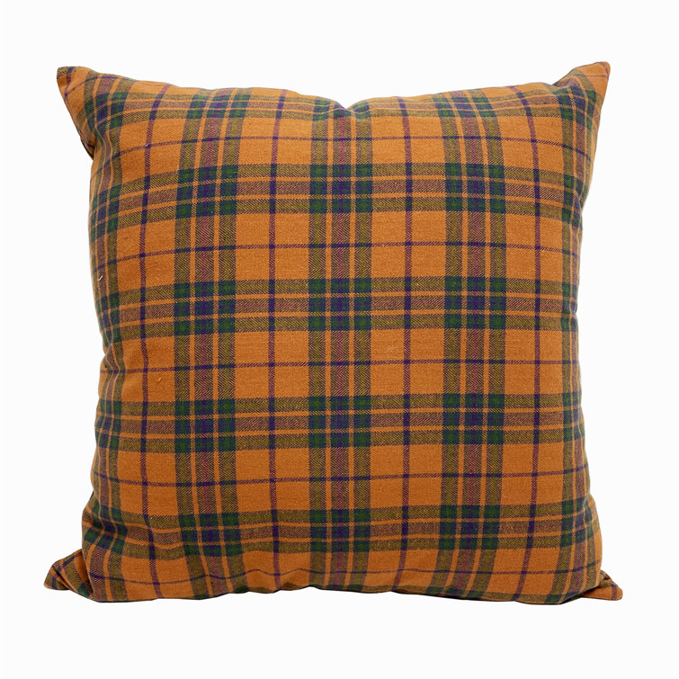 Fennco Styles Checkered Polyester Throw Pillow | Wayfair