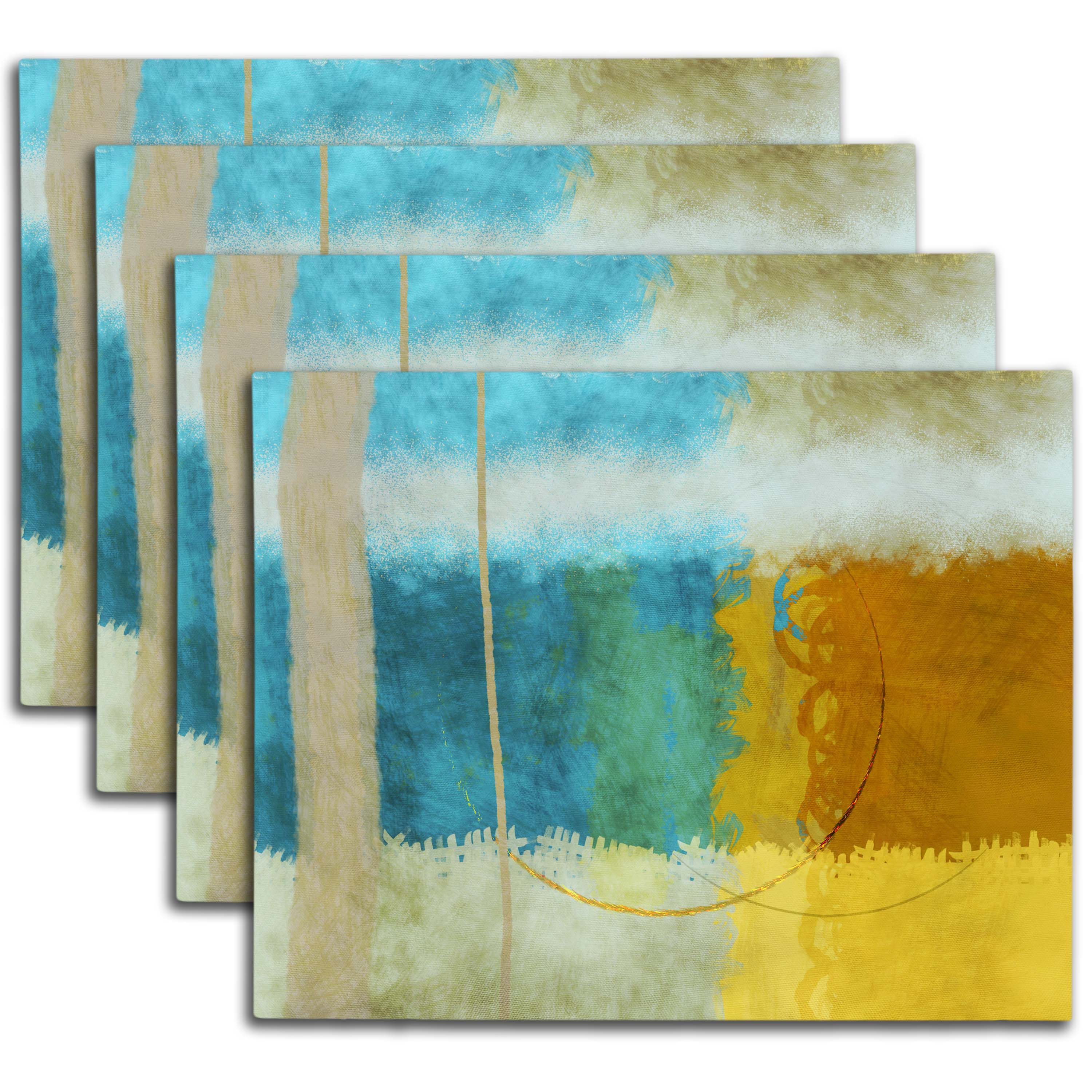 LeRoi Products Varied Glorious Modern Designer Two-Ply, 14x18 Placemat ...