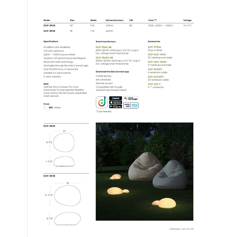 DALSLighting Black Integrated LED Well Light | Wayfair