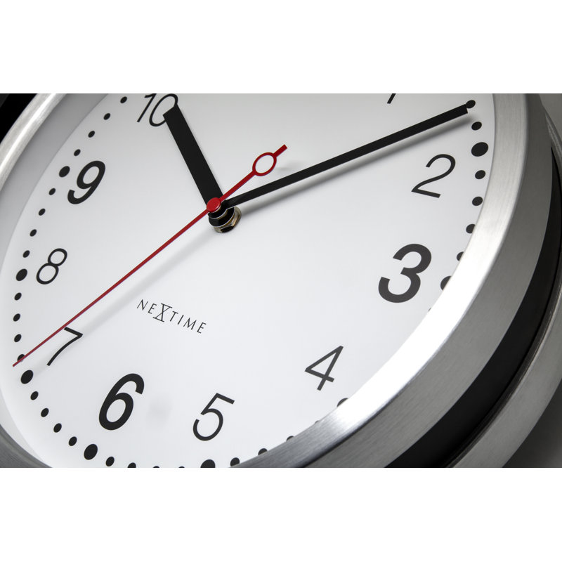 NeXtime "Double" Dual Sided 11-Inch Wall Clock | Wayfair