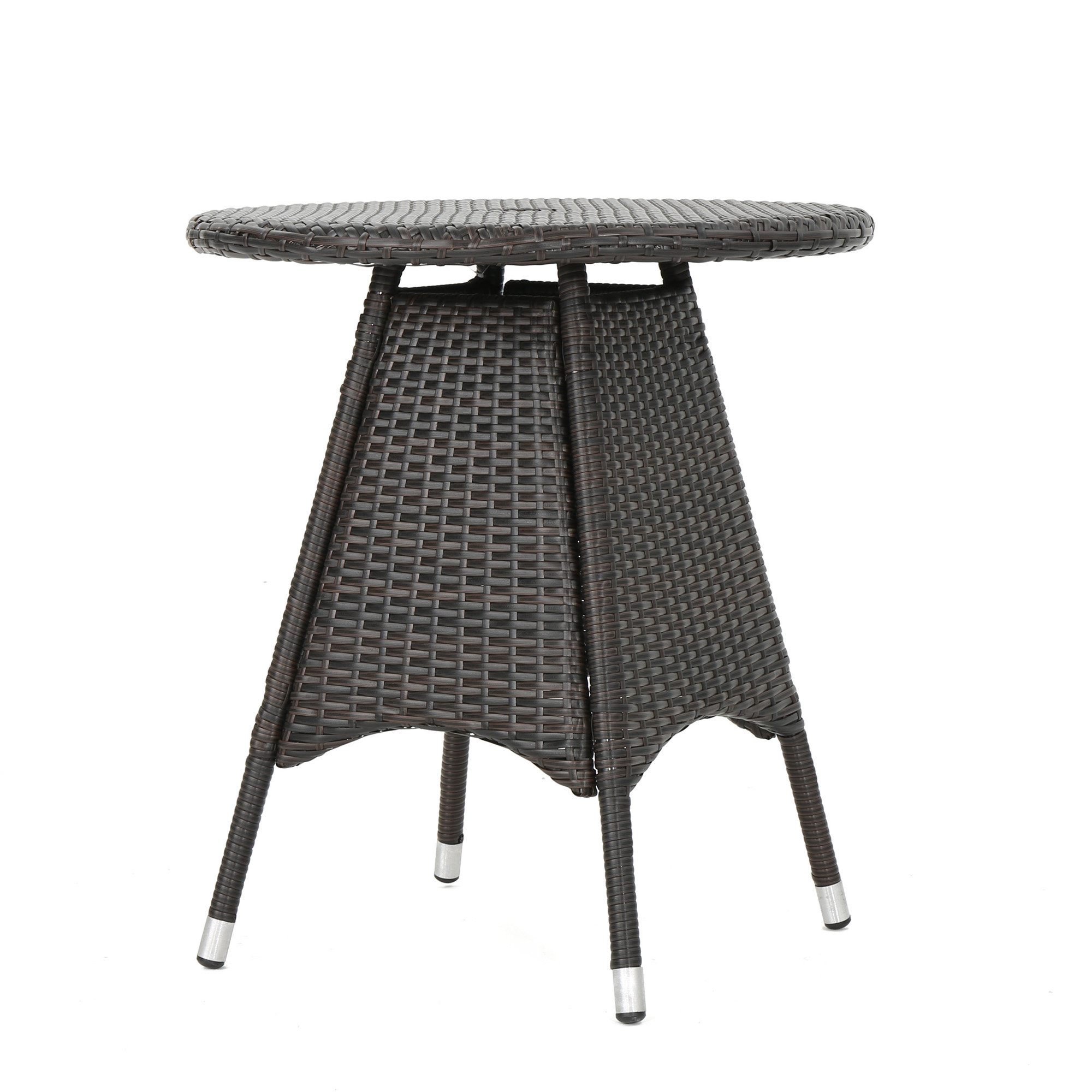 Winston Porter Versatile Wicker Bistro Table For Outdoor Entertaining ...