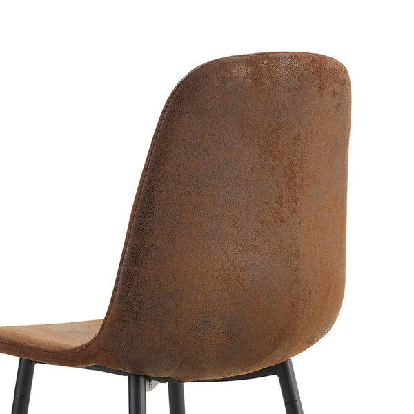 17 Stories 42"L Round Mordern Pedestal Fluted Dining Table Set For 4-6 ...