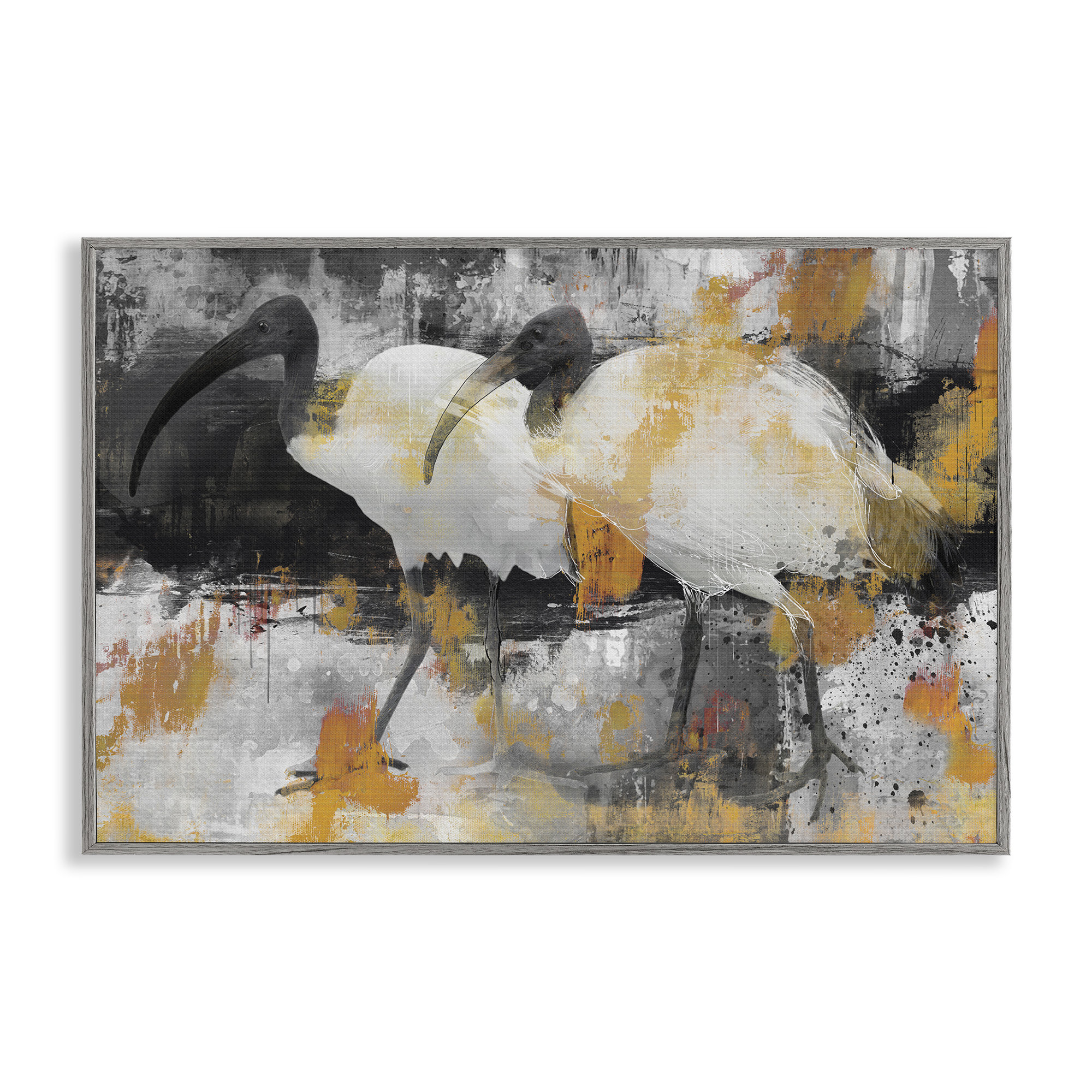 Ebern Designs Modern Birds Framed Giclee Art by Porter Hastings | Wayfair