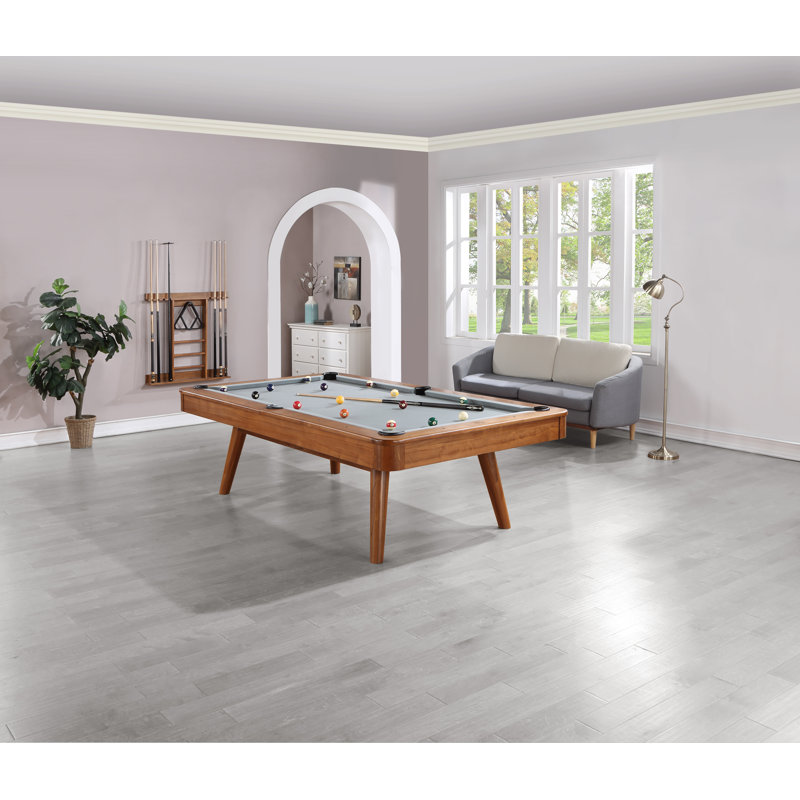 HB Home Elton Slate Pool Table in Walnut Mist with Professional ...