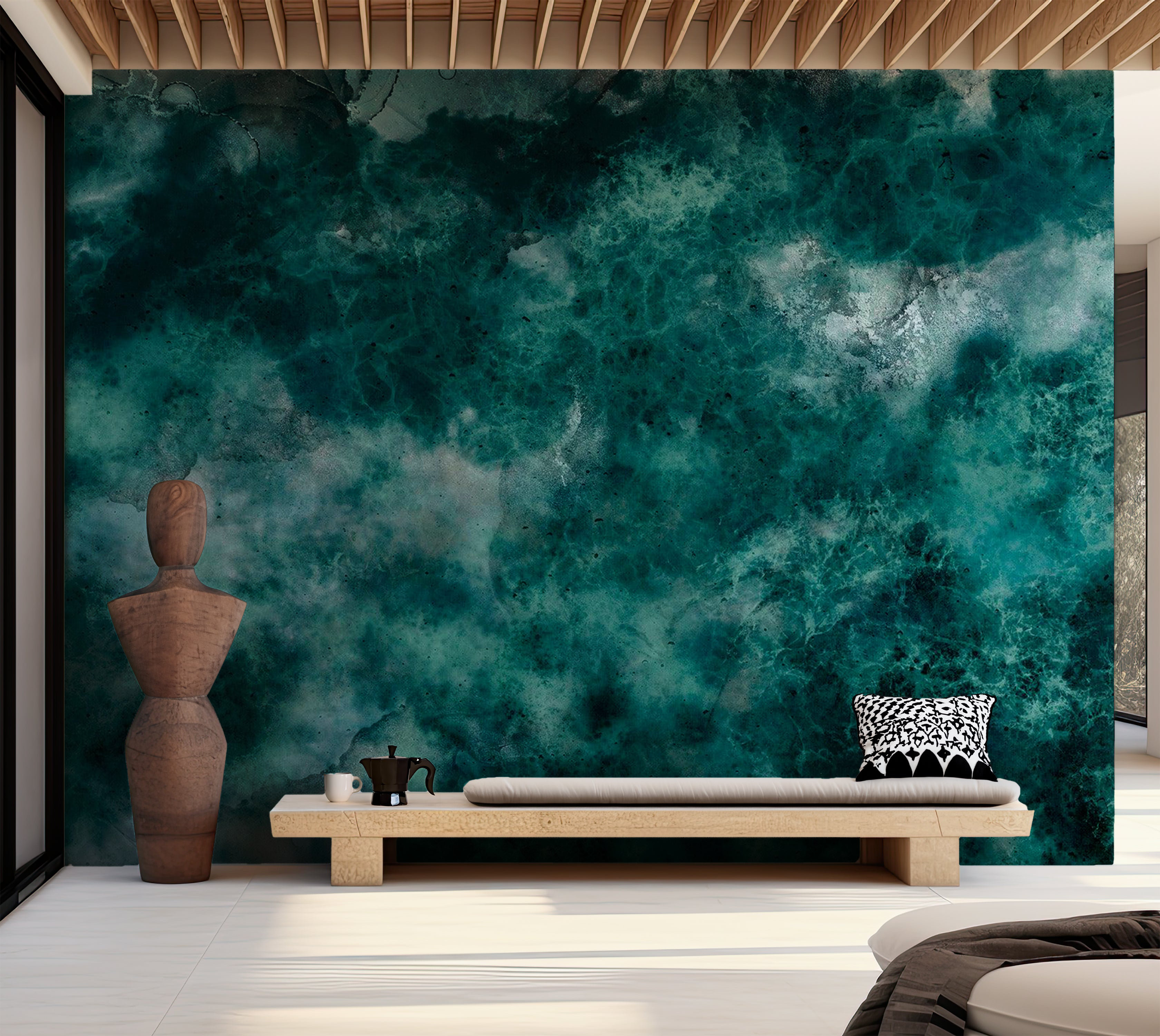 Orren Ellis Surface Background Wallpaper Wall Mural - Deep Ocean ...