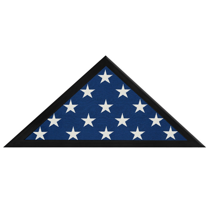 Latitude Run® Flag Display Case Frame, Fits a Folded Flag - Composite ...