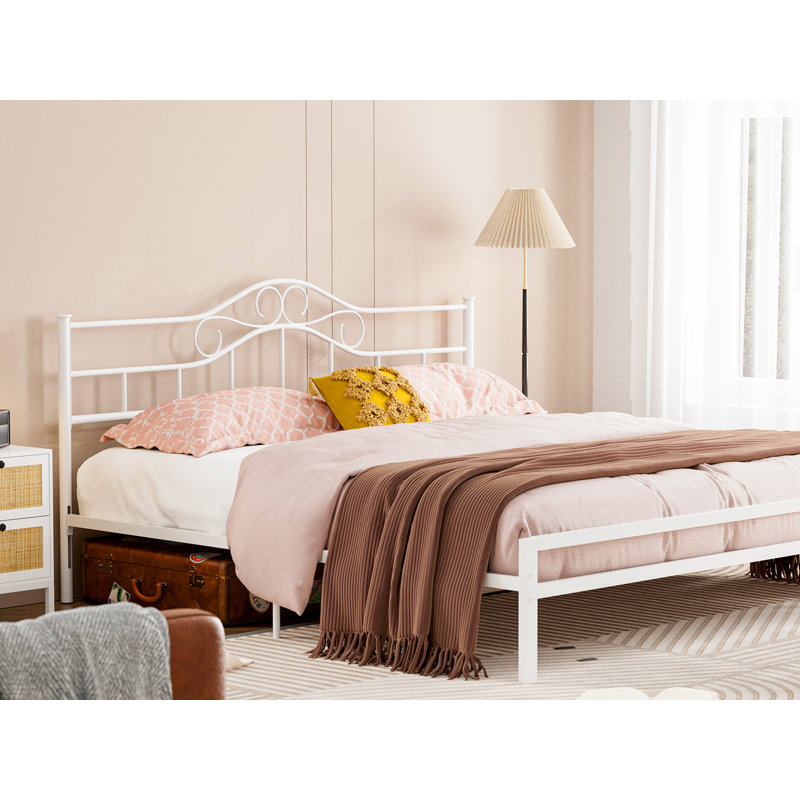 Red Barrel Studio® Anary Metal Headboard, Adjustable Height, Steel ...