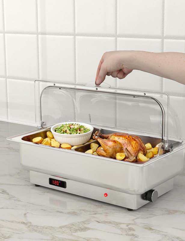 Hokku Designs 2 Pack 9QT Electric Chafing Dish Set with Temperature ...