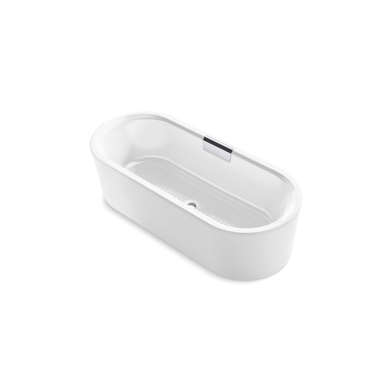 Kohler Volute 70-7/8 In. X 30-3/8 In. Freestanding Bath With Shroud ...