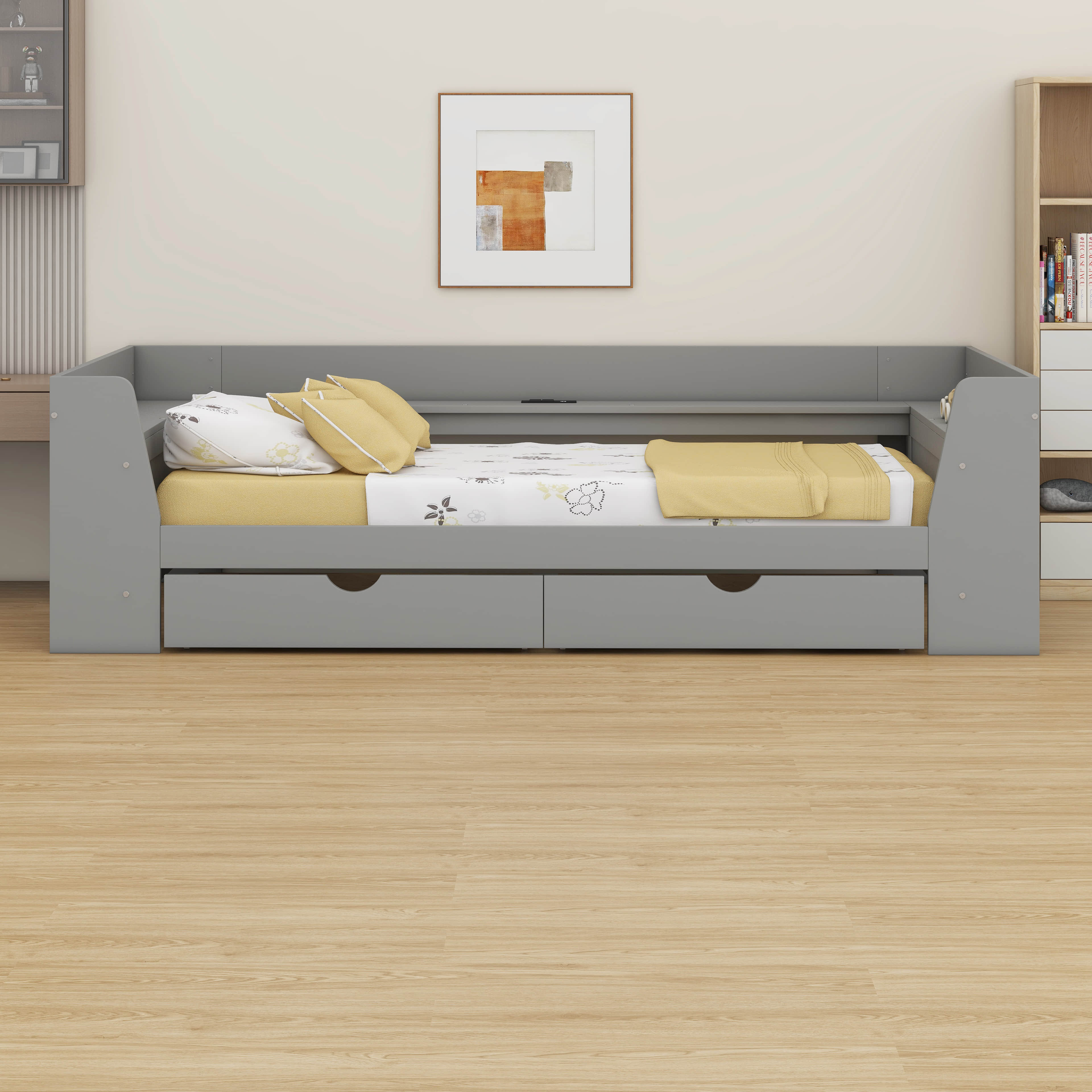 Latitude Run® Twin Size Daybed With Large Storage Space Including ...