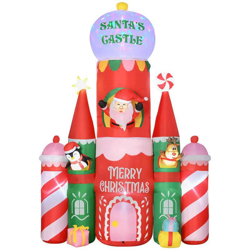 The Holiday Aisle® Insha Candy Castle Inflatable & Reviews | Wayfair