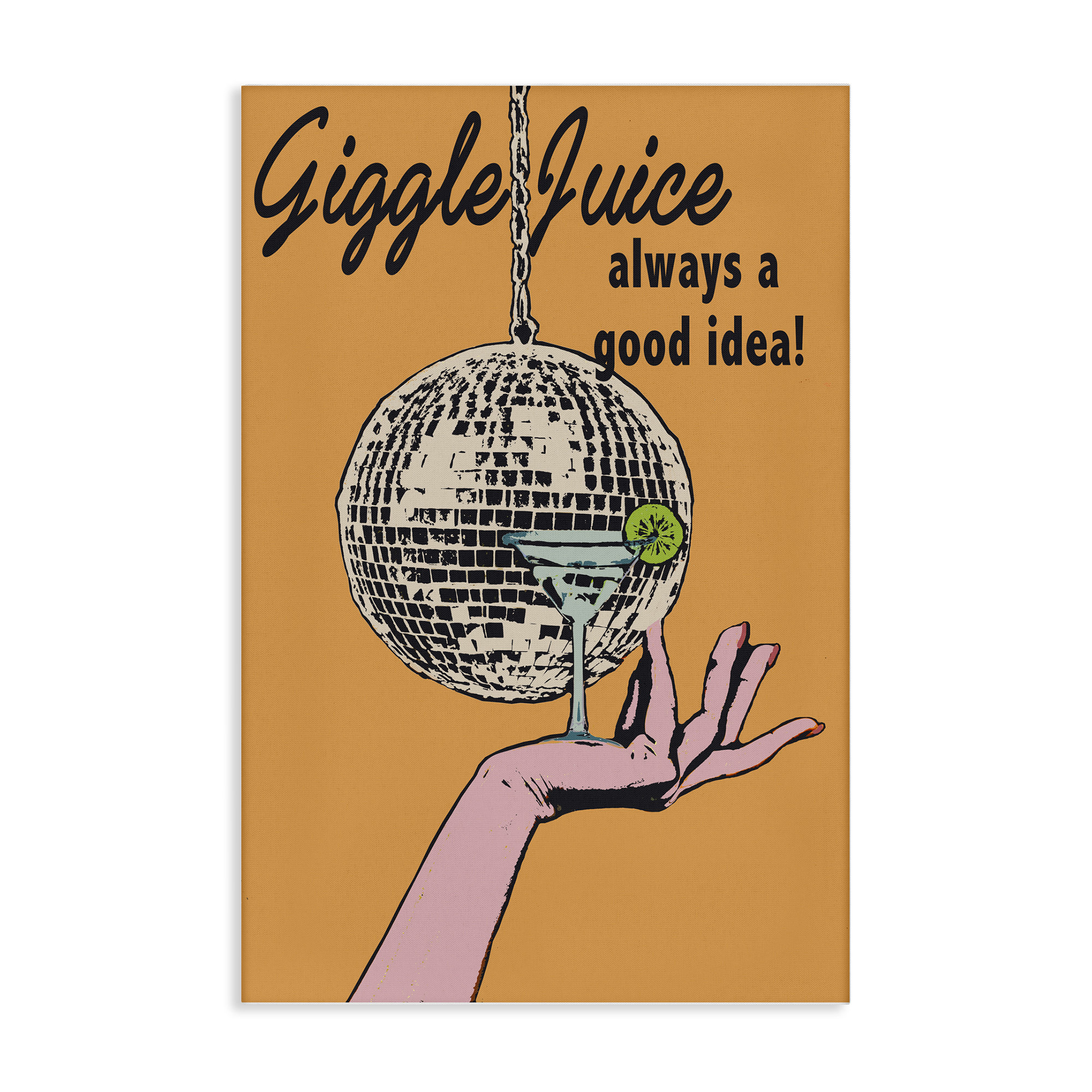 Winston Porter Giggle Juice Cocktail Canvas Wall Art by Graffi*tee ...