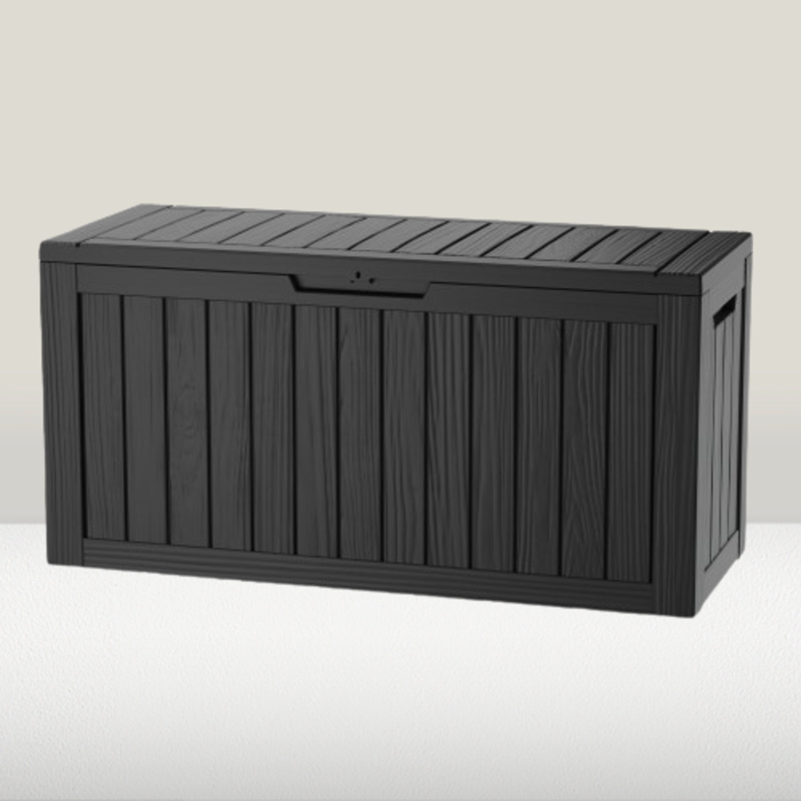 WORACO 18.7'' W 80 Gallons Water Resistant Resin Lockable Deck Box ...