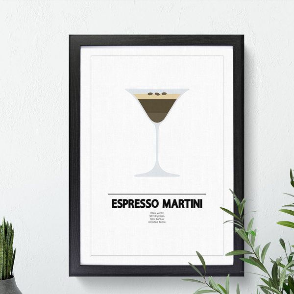 East Urban Home Espresso Martini - Picture Frame Graphic Art | Wayfair ...