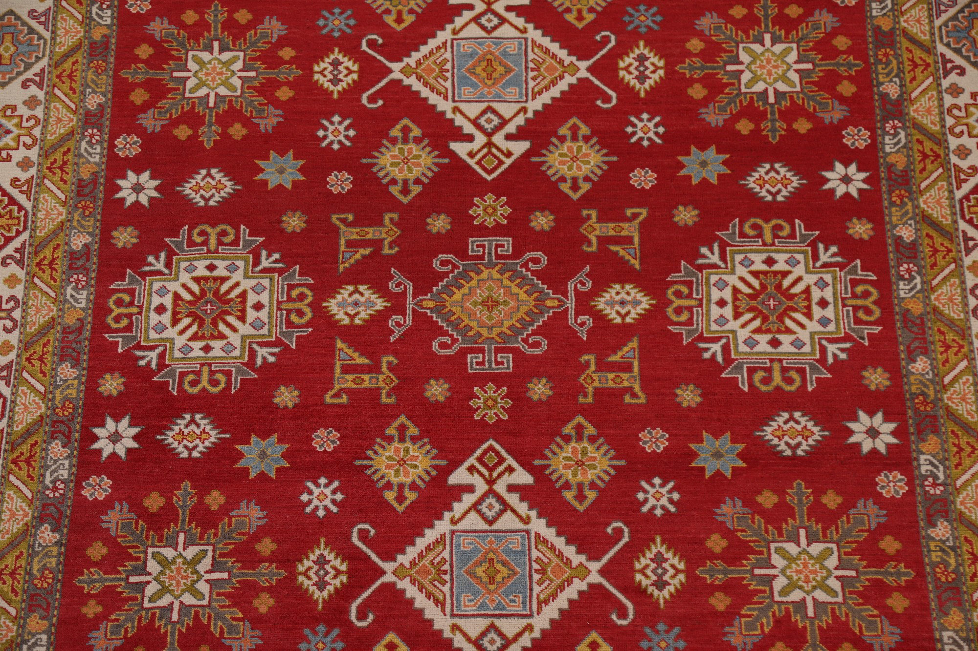 Isabelline Vegetable Dye Kazak Red Area Rug 8x10 | Wayfair