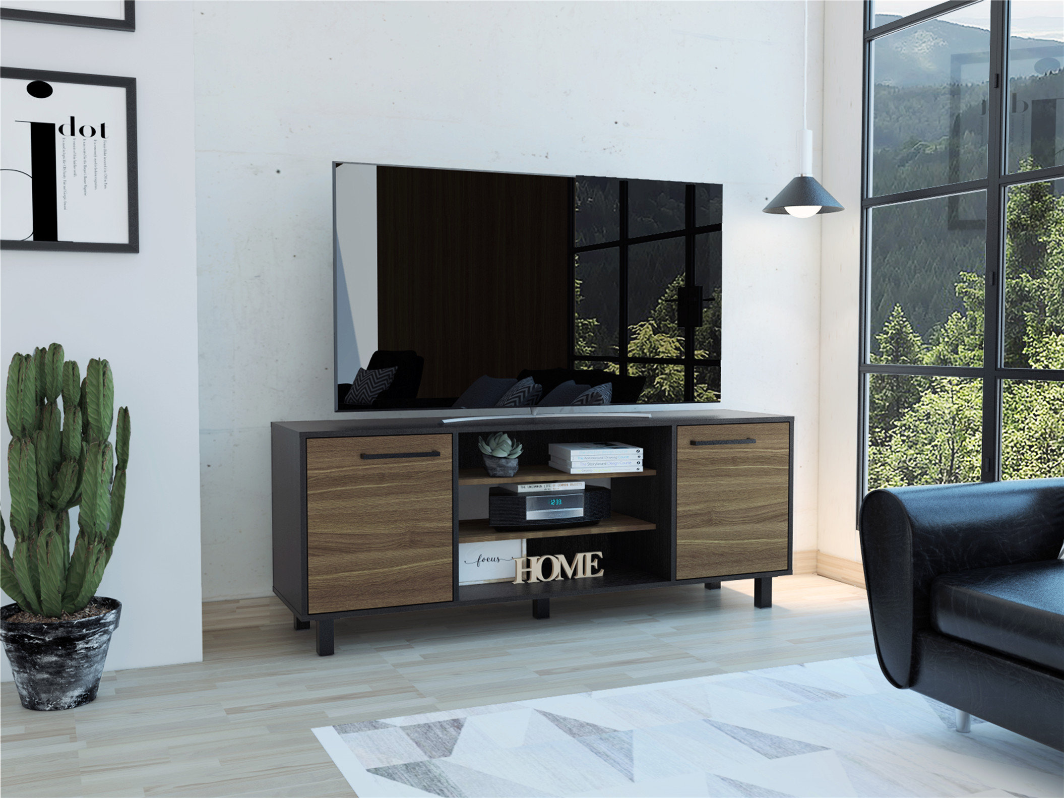 Latitude Run® Versatile Tv Stand with Multiple Shelves for Large TVs ...