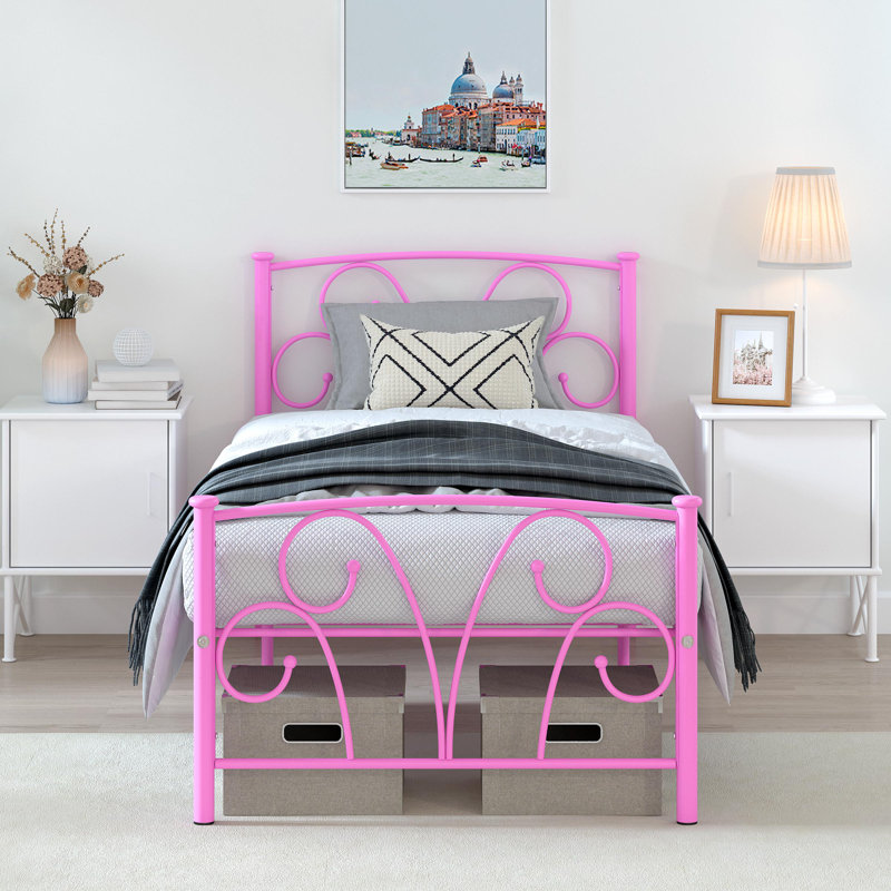 Winston Porter Jamshid Twin Metal Bed Frame & Reviews | Wayfair
