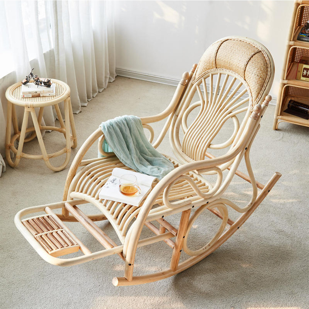 ChairVogue Leisure True Rattan Home Lazy Rocking Chair Rocking Chair ...